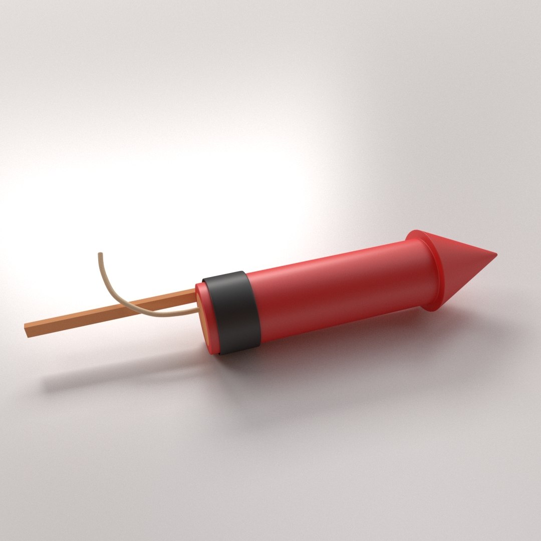 Rocket Firework 3D - TurboSquid 1170378