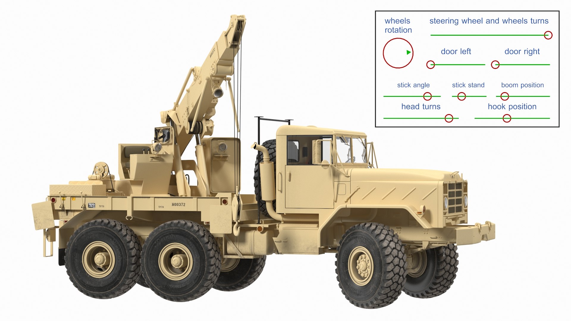 M939 Military Wrecker Light Rigged 3D model - TurboSquid 1716515