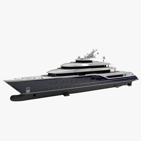 modelo 3d Simulación dinámica de superyates Feadship Symphony ...