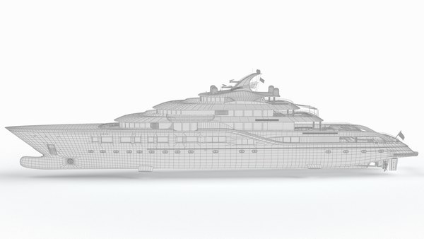 modelo 3d Simulación dinámica de superyates Feadship Symphony ...