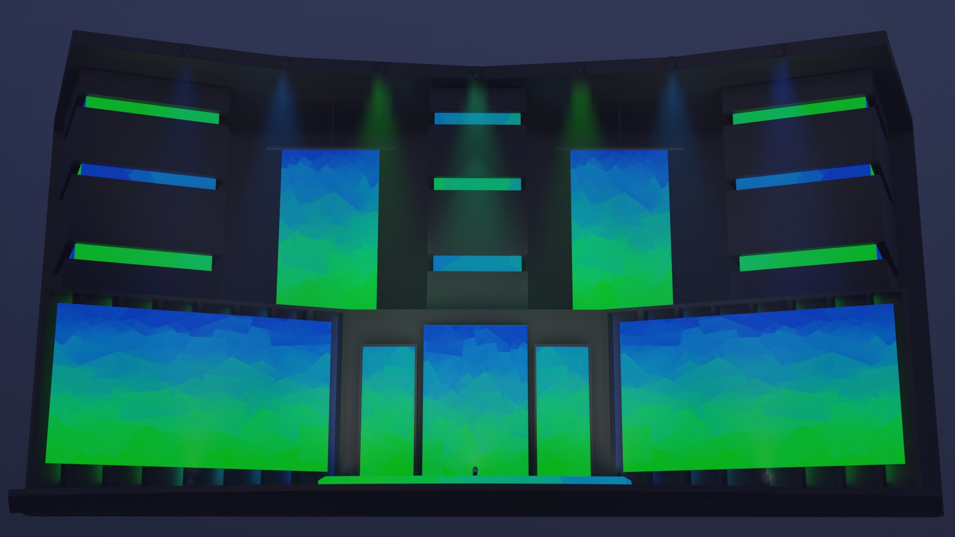 3D Virtual Presentation Stage Model - TurboSquid 1736881