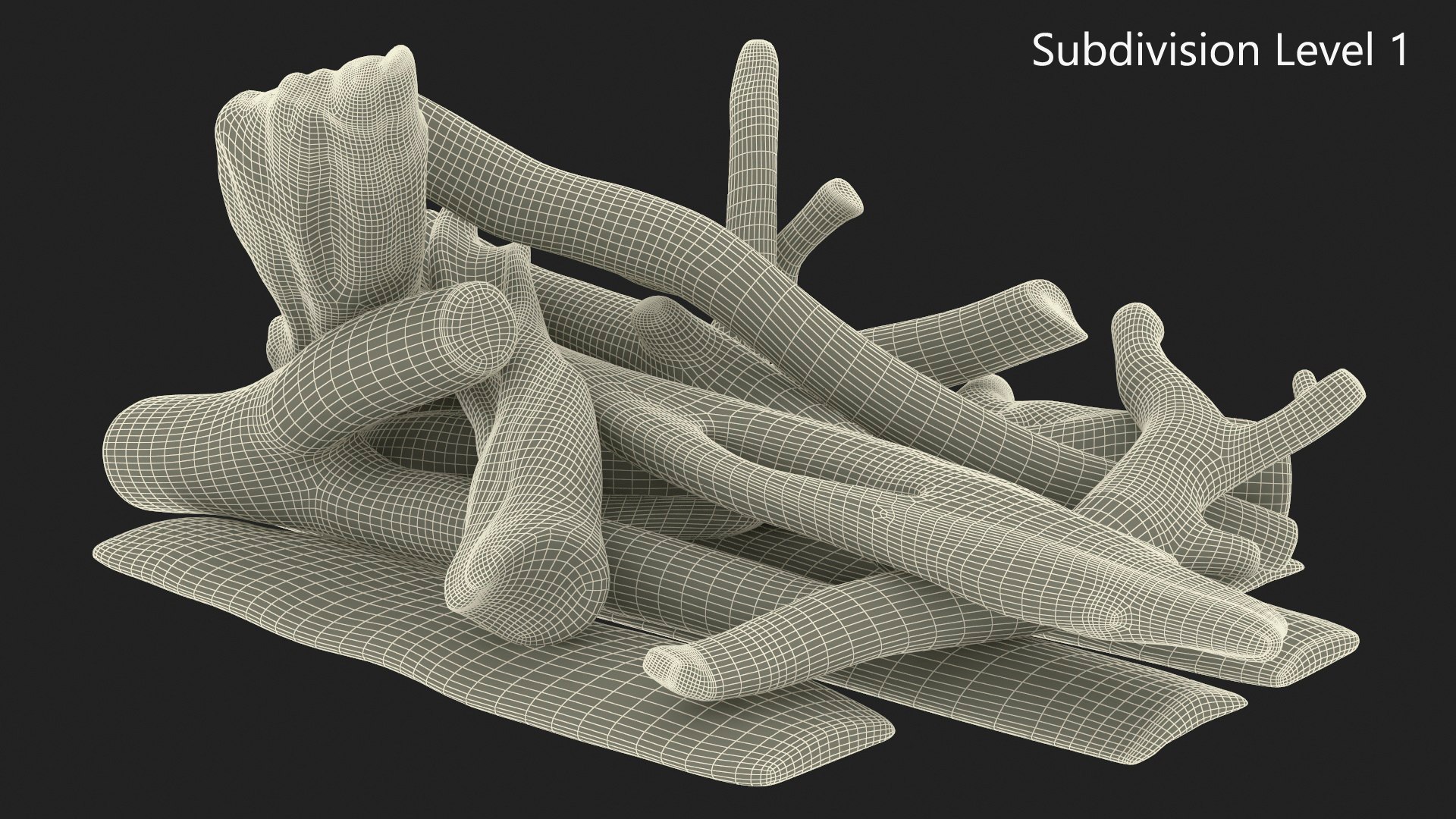 Stack Of Varnished Logs 3D - TurboSquid 2152173