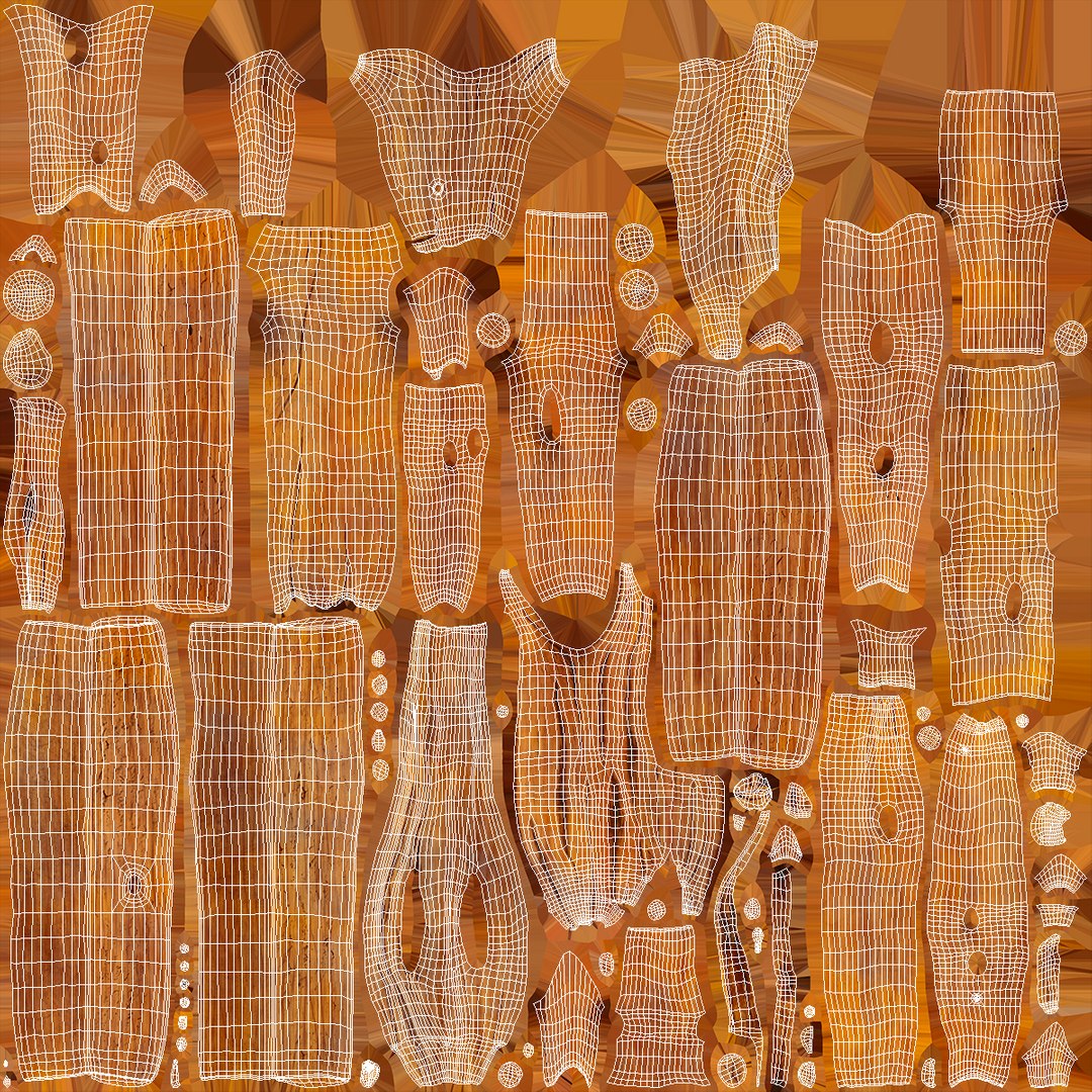 Stack Of Varnished Logs 3D - TurboSquid 2152173