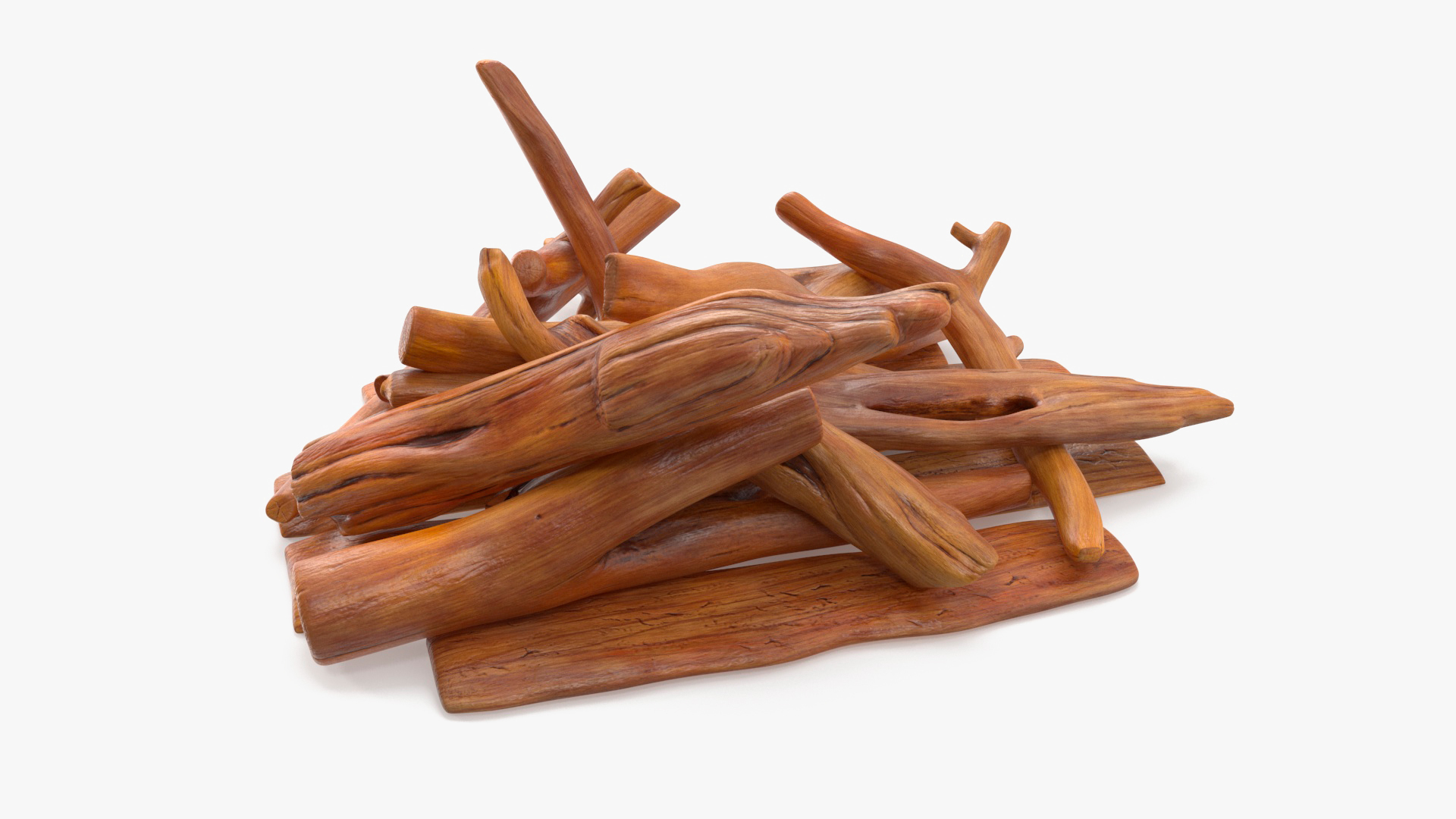 Stack Of Varnished Logs 3D - TurboSquid 2152173