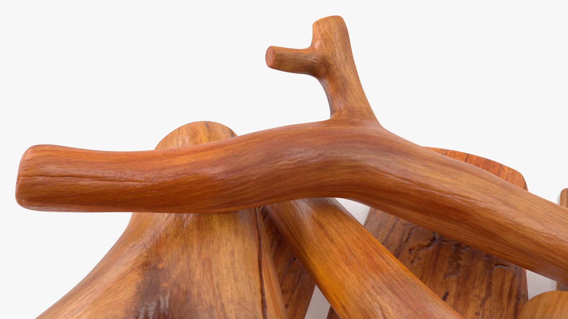 Stack Of Varnished Logs 3D - TurboSquid 2152173