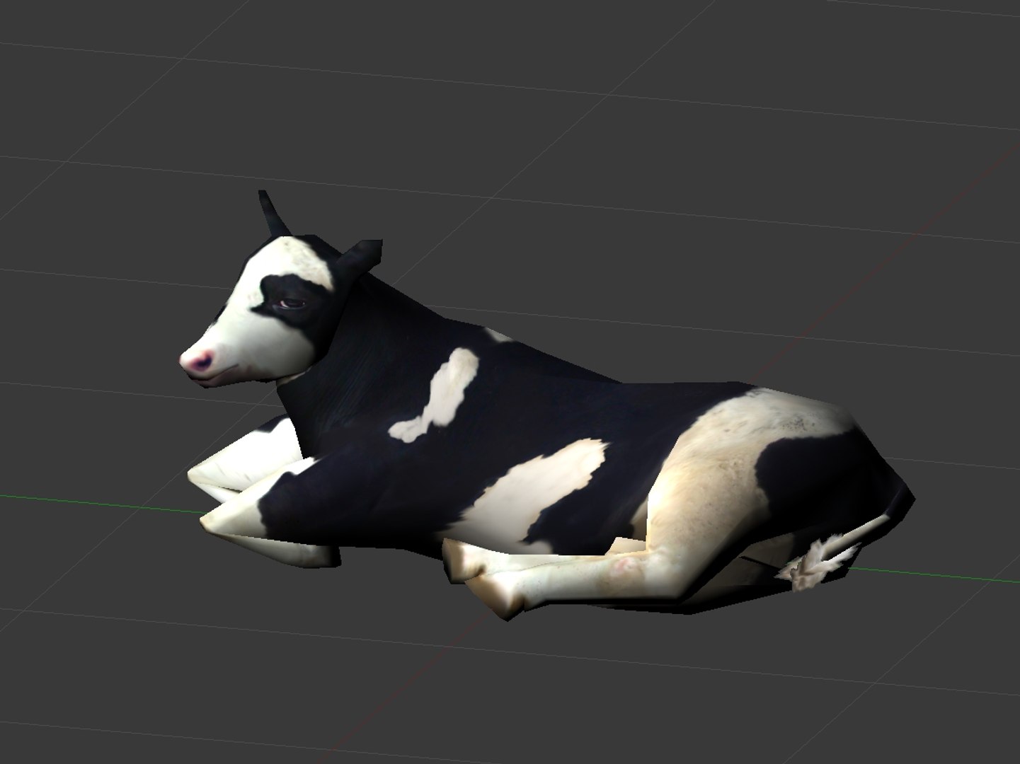 Rigged Cow Set Animations 3d Model