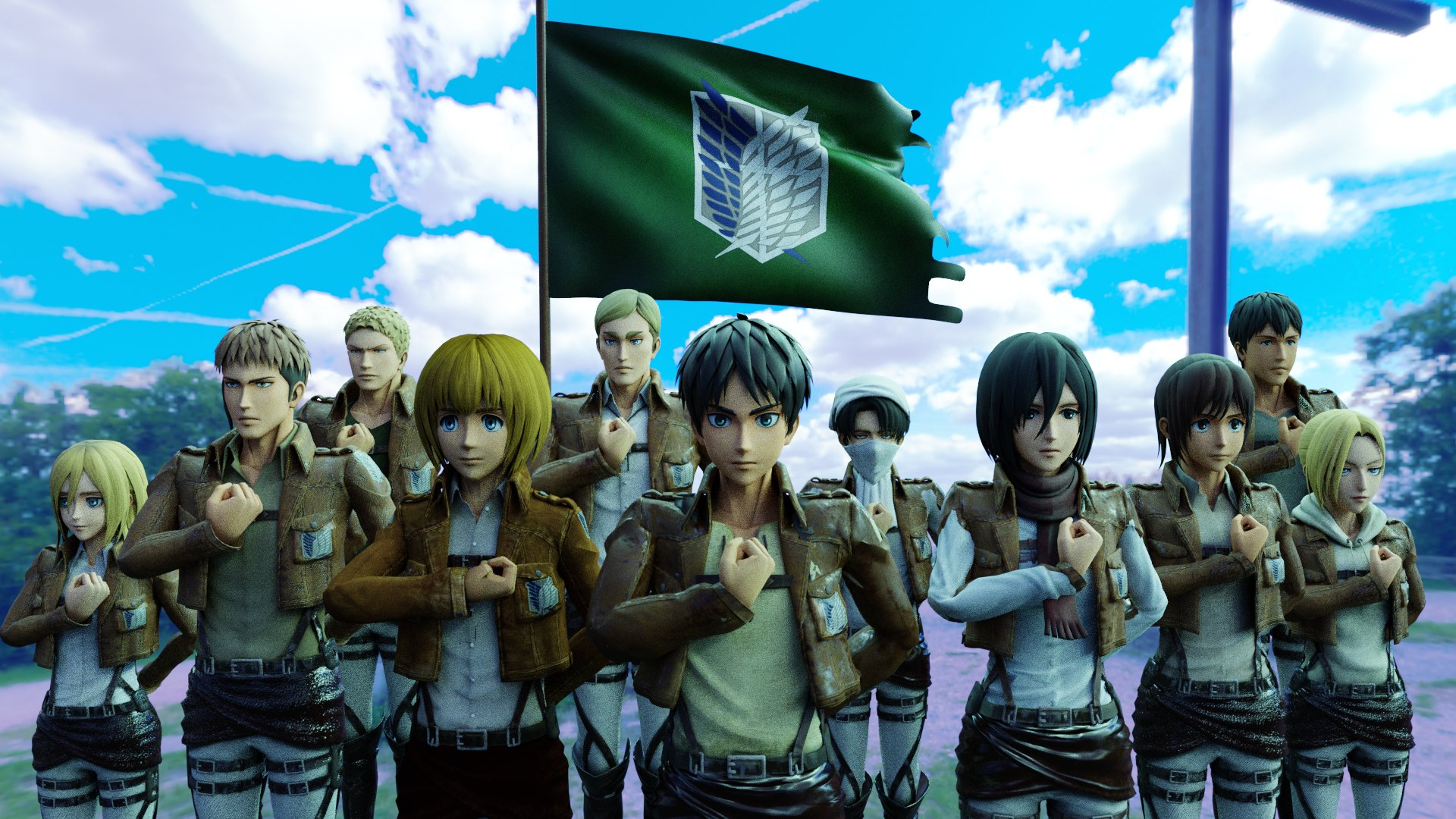 All Attack On Titan Characters - Rigged And Textered 3D - TurboSquid ...