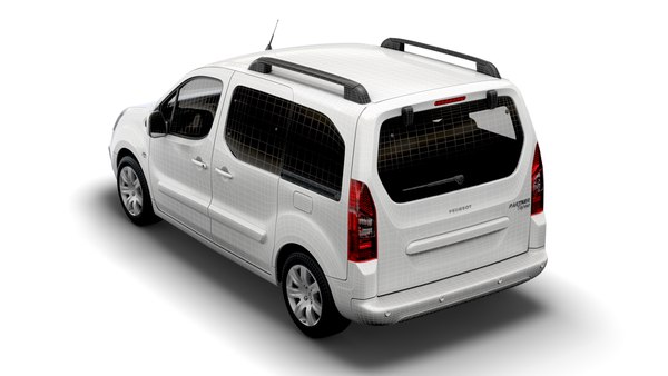 3D peugeot partner tepee model - TurboSquid 1713570