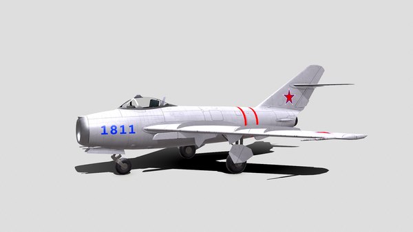Mikoyan-Gurevich MiG-17 Low-poly PBR 3D model - TurboSquid 1849270
