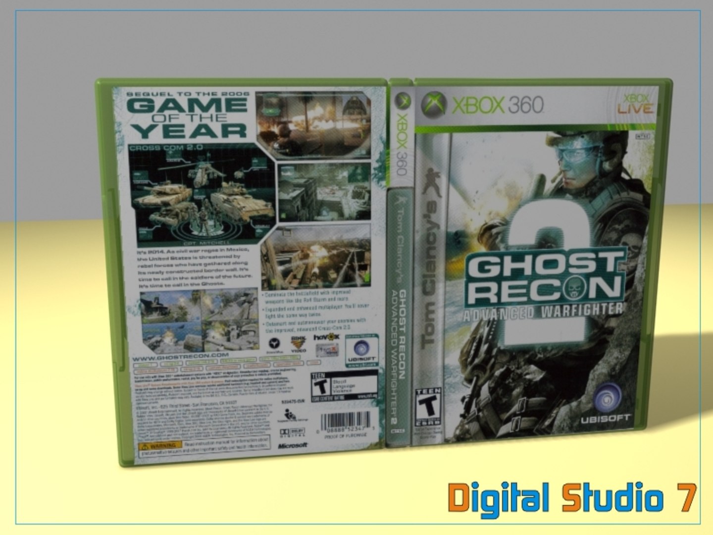 3d xbox 360 case 9 model