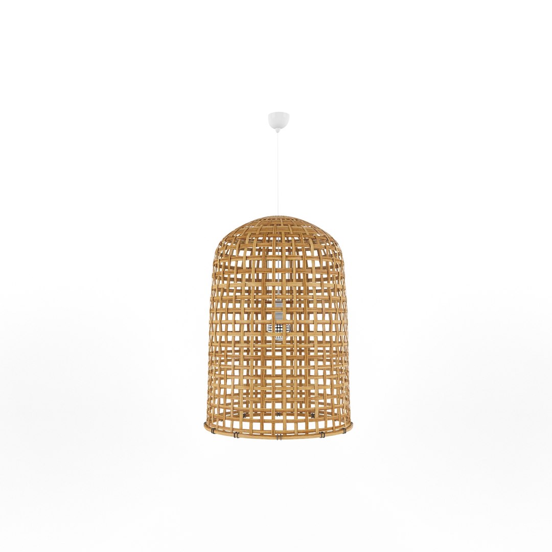 3D Rattan Lamp Model - TurboSquid 1604832