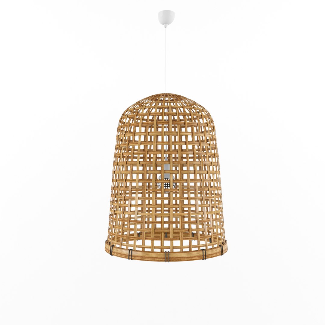 3D Rattan Lamp Model - TurboSquid 1604832