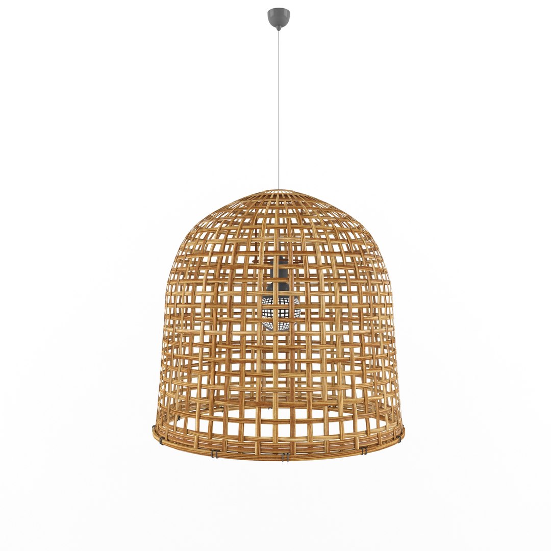 3D Rattan Lamp Model - TurboSquid 1604832
