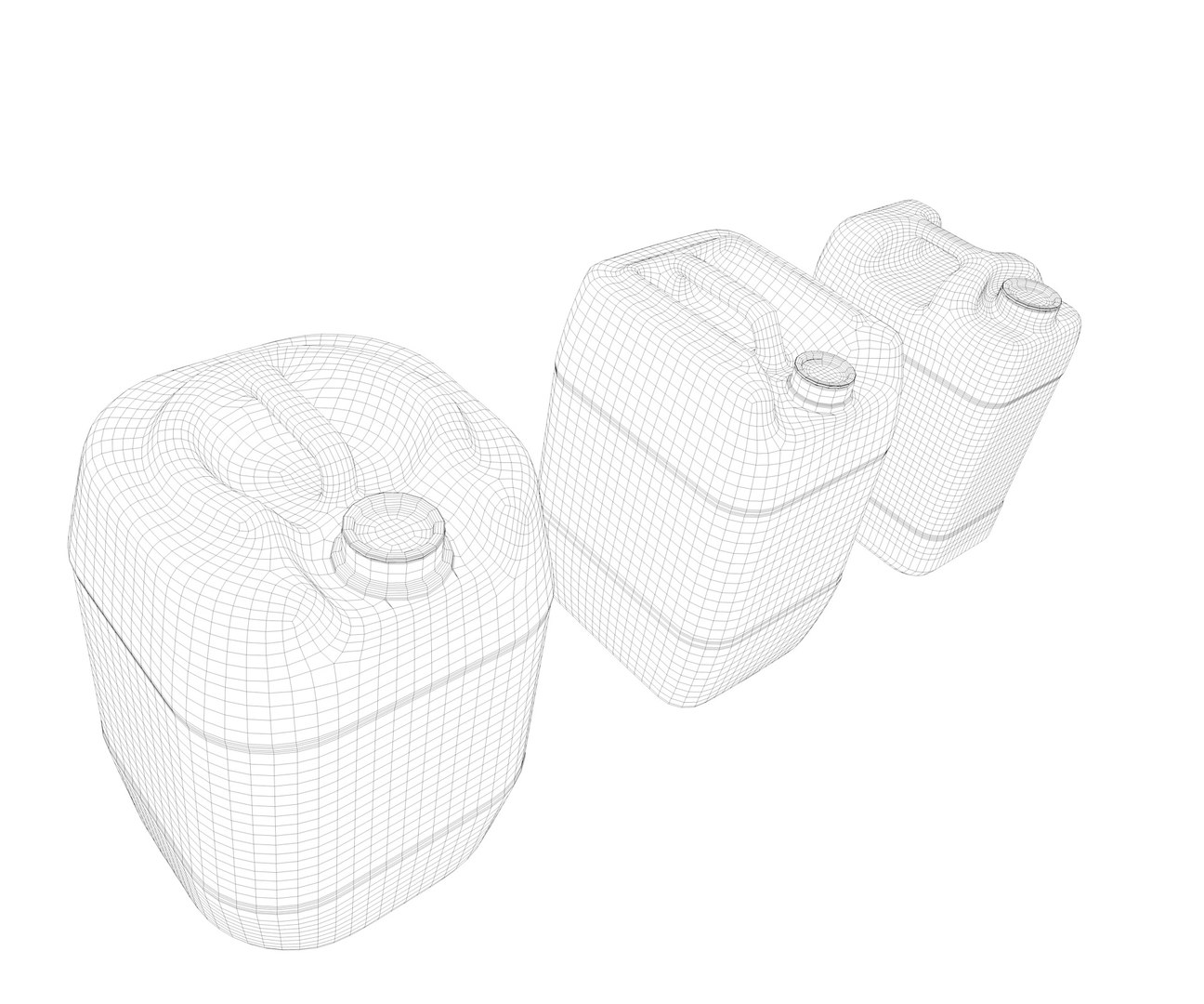 3D Plastic Jerry Cans Model - TurboSquid 1784753