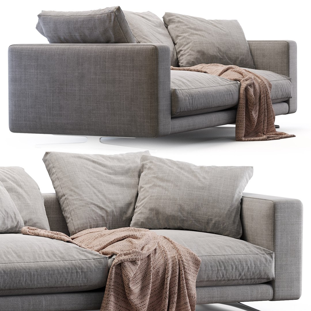 Flexform sofa campiello 3D model - TurboSquid 1566095