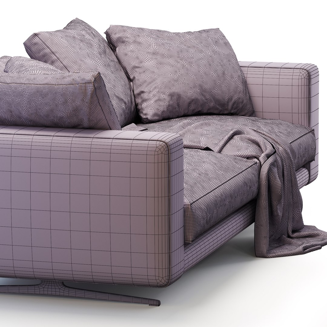 Flexform sofa campiello 3D model - TurboSquid 1566095