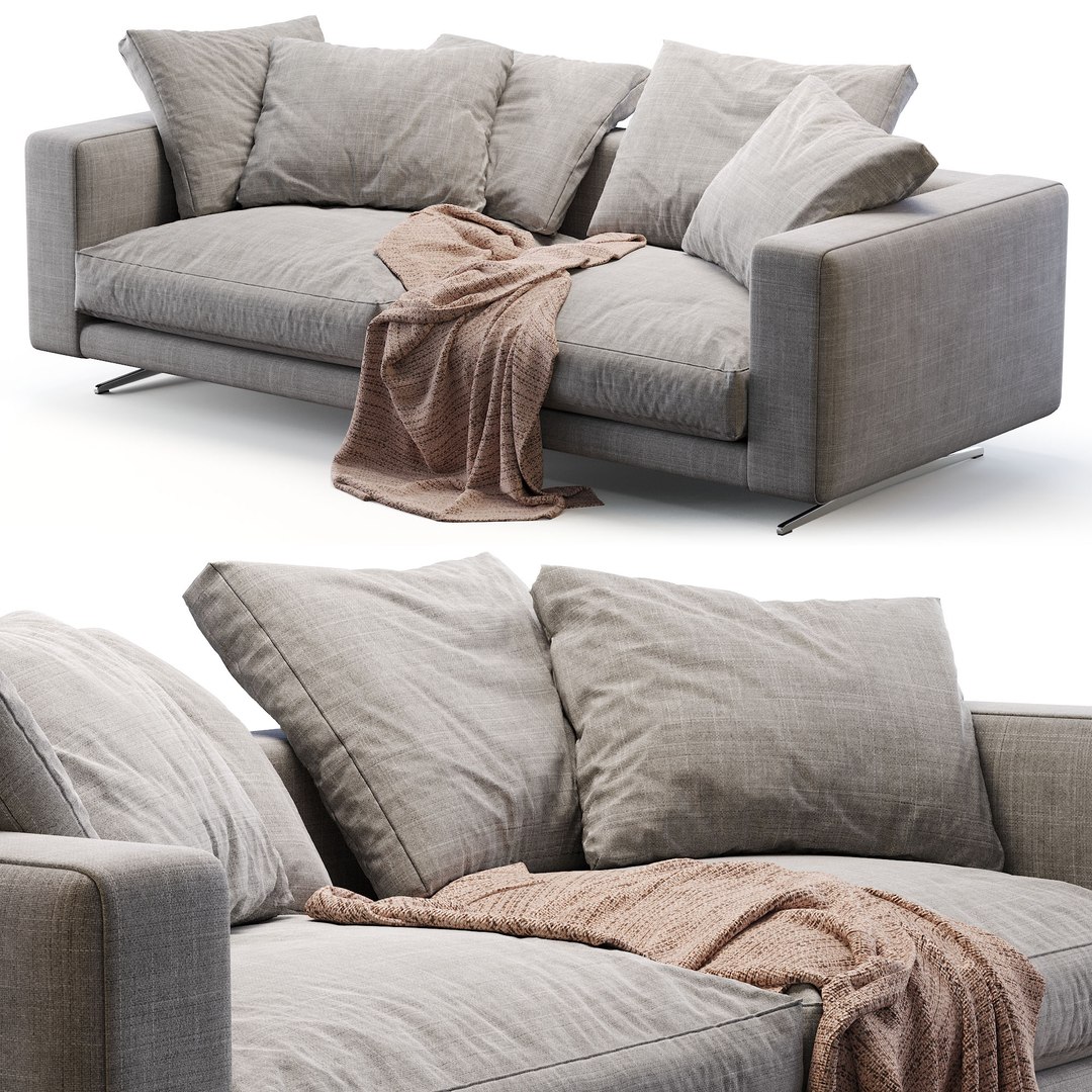Flexform sofa campiello 3D model - TurboSquid 1566095