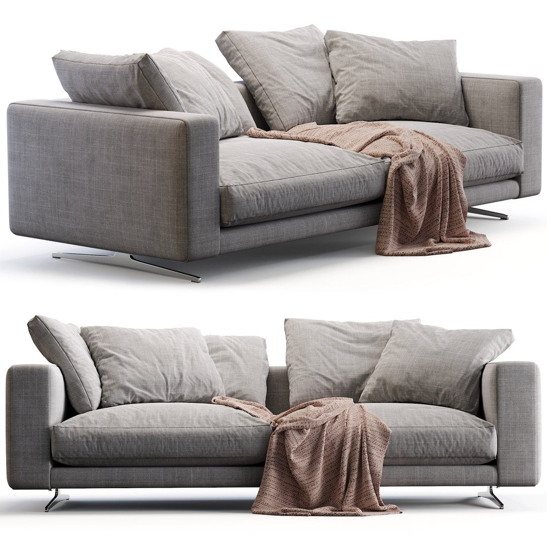 Flexform sofa campiello 3D model - TurboSquid 1566095