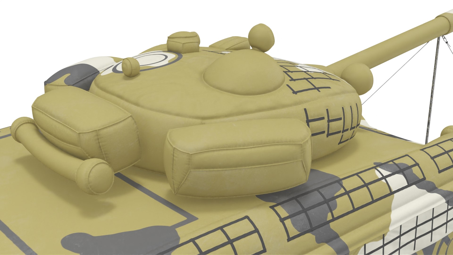 3D Military Dummy Inflatable Tank Model - TurboSquid 2183385