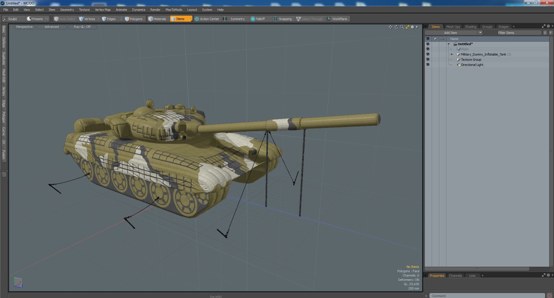 3D Military Dummy Inflatable Tank Model - TurboSquid 2183385