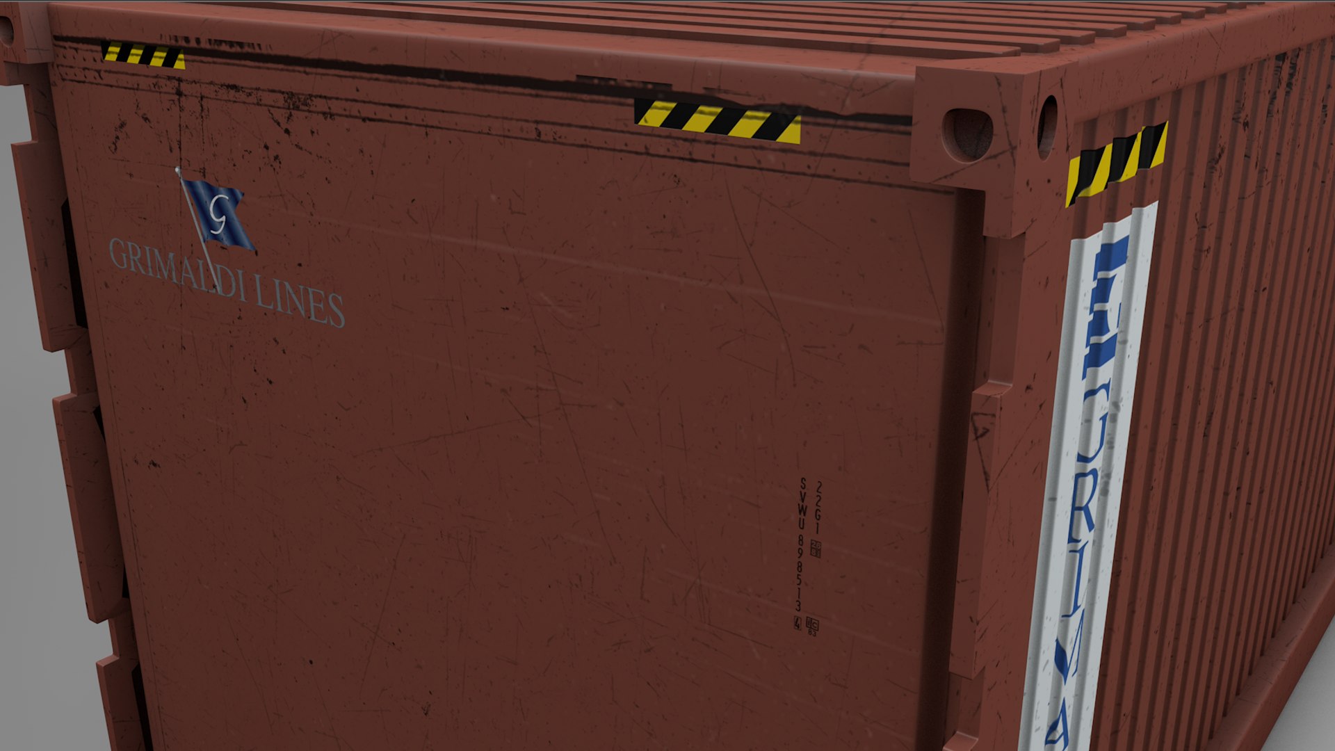 Grimaldi cargo container l723 model - TurboSquid 1563500