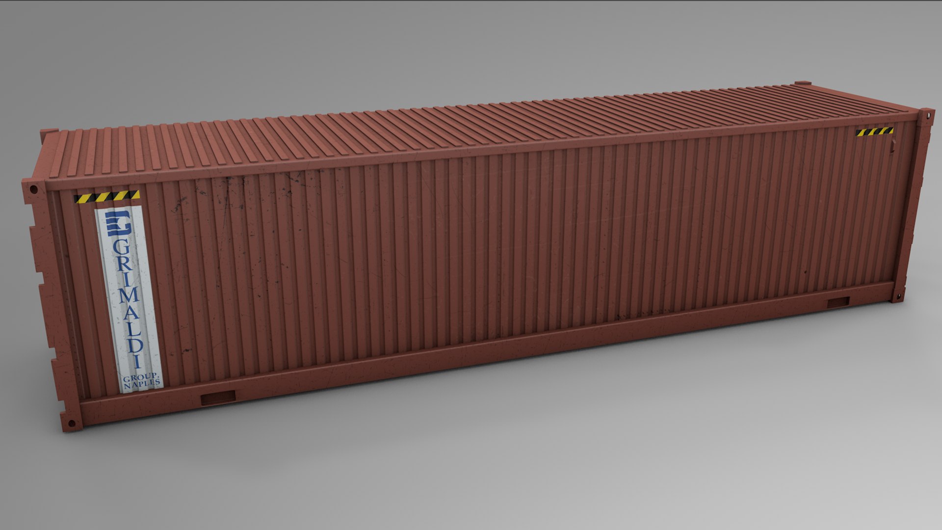 Grimaldi cargo container l723 model - TurboSquid 1563500