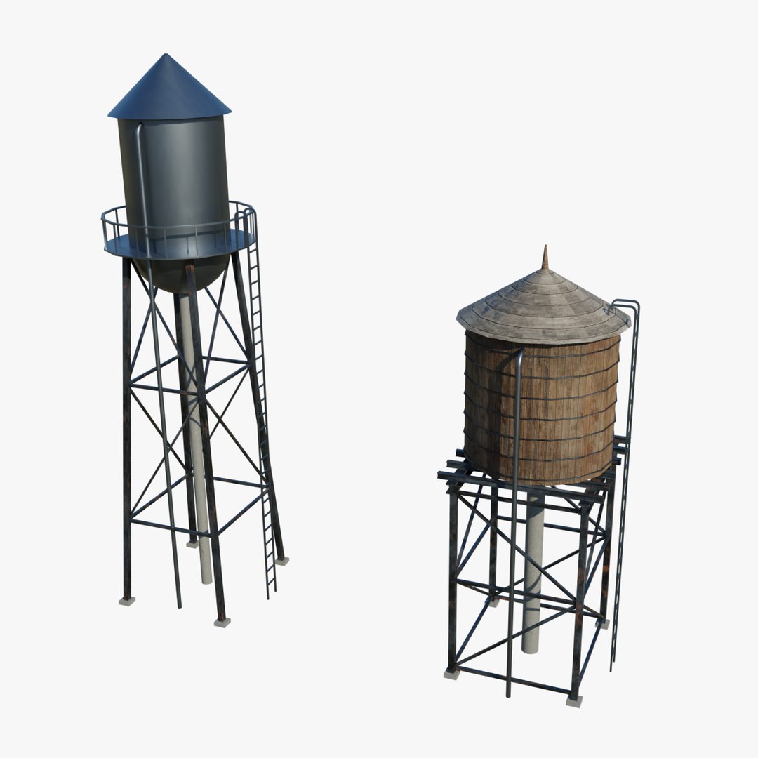 3D Watertanks - TurboSquid 2080586