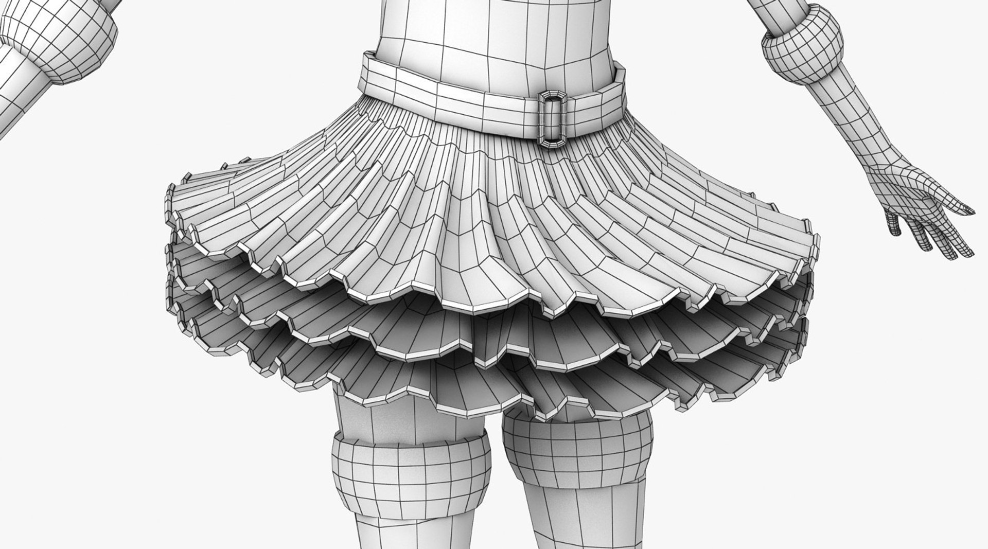 Jill Christmas Elf Rigged 3d Model