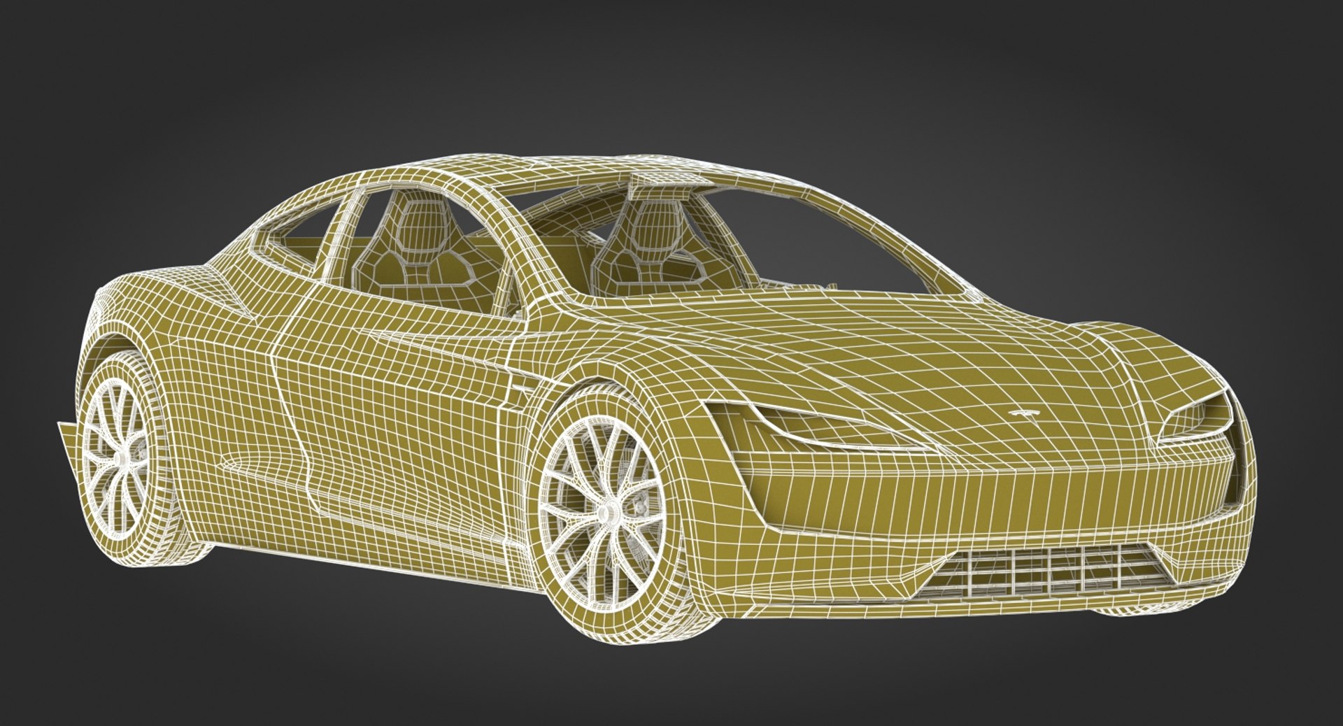 Auto car coupe 3D model - TurboSquid 1284357