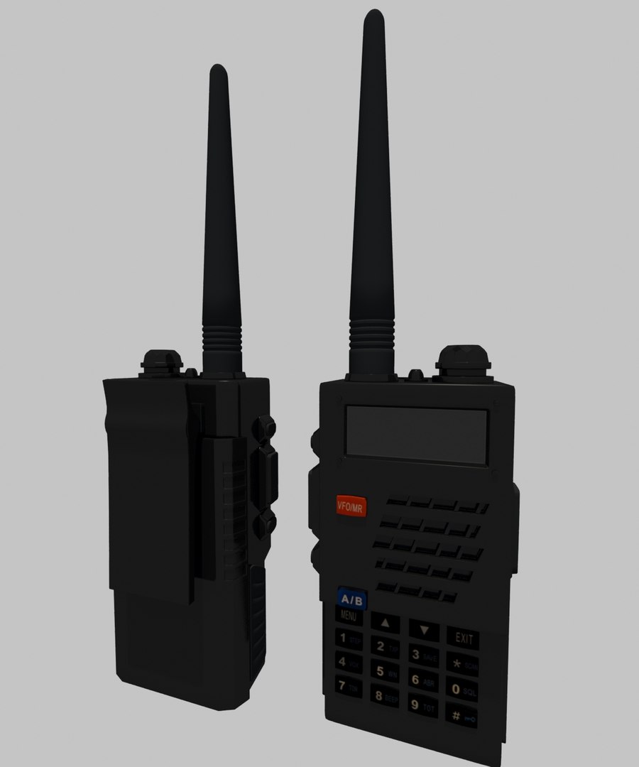 3d walkie-talkie radio 2 model