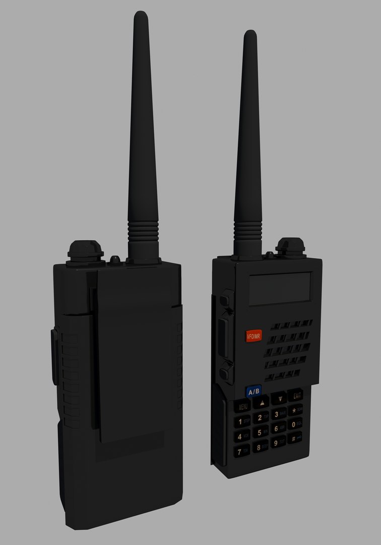 3d walkie-talkie radio 2 model