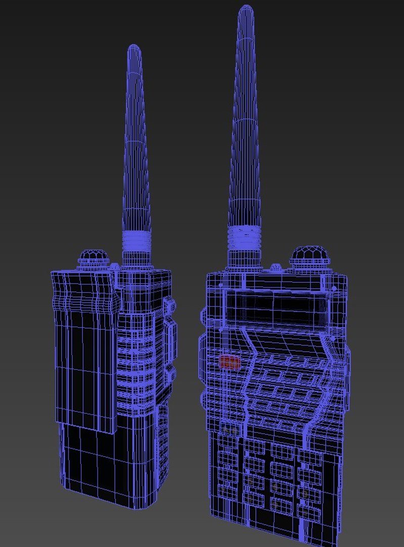 3d walkie-talkie radio 2 model