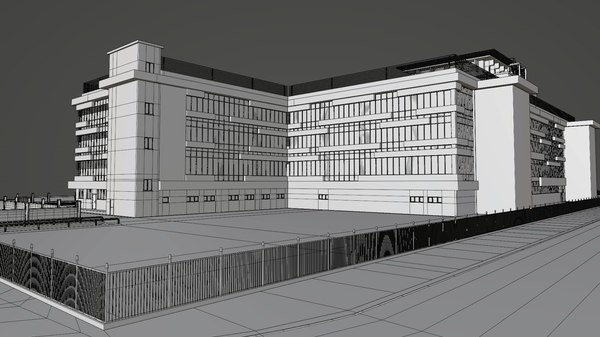 3D building complex - TurboSquid 1903117