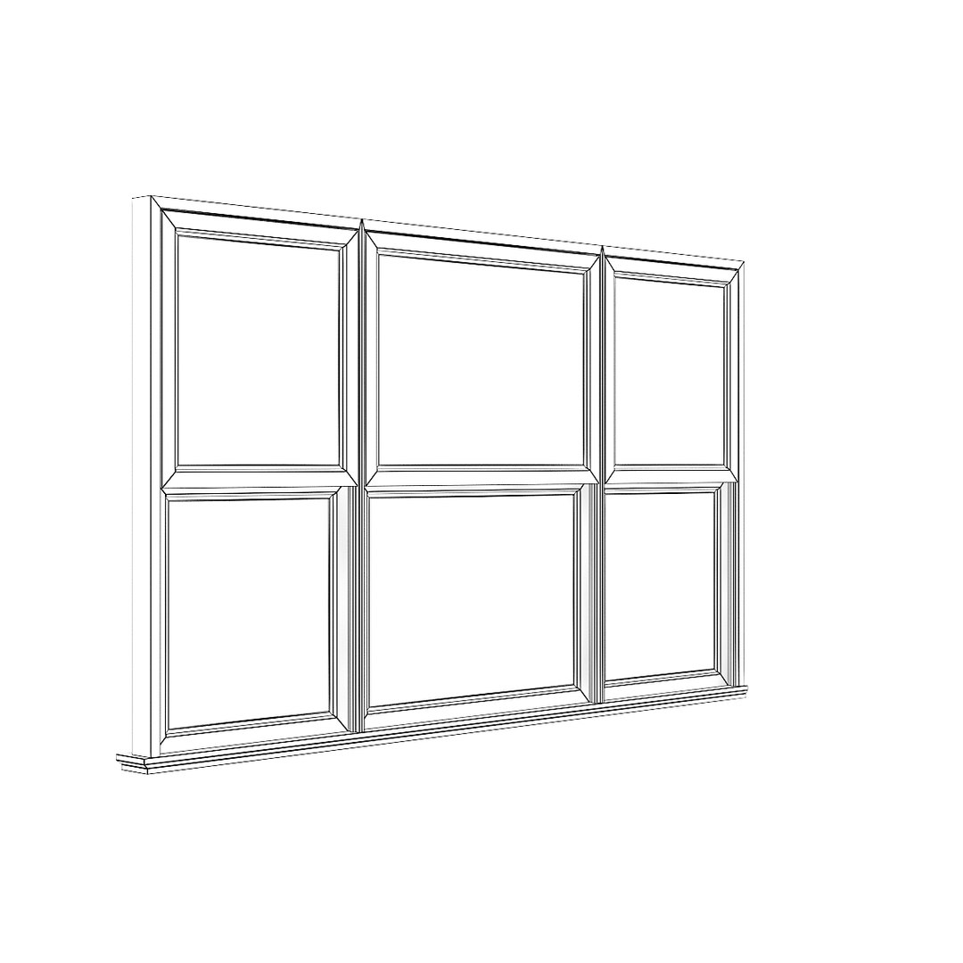 3D White Window 143 5 Model - TurboSquid 1198326
