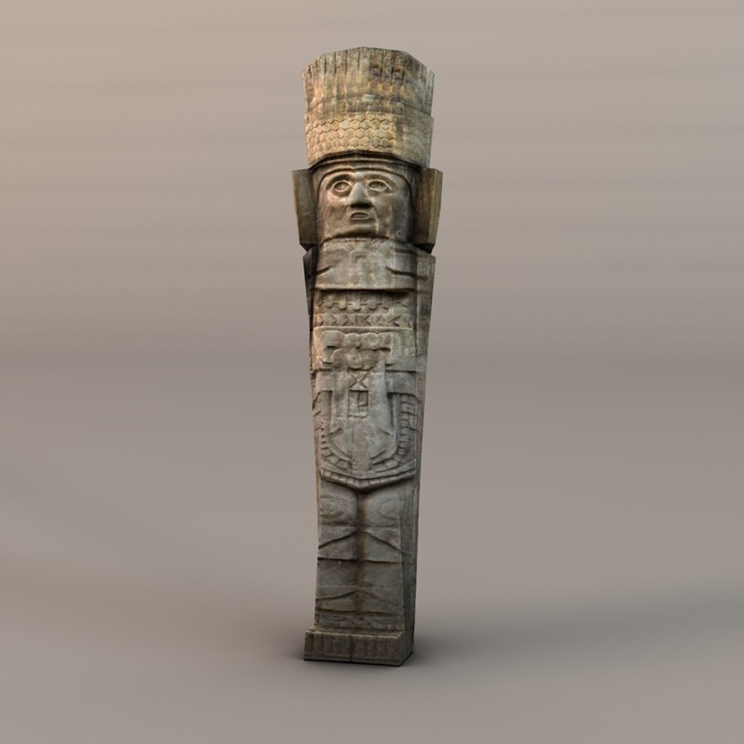 Ancient Stone Statue 3ds