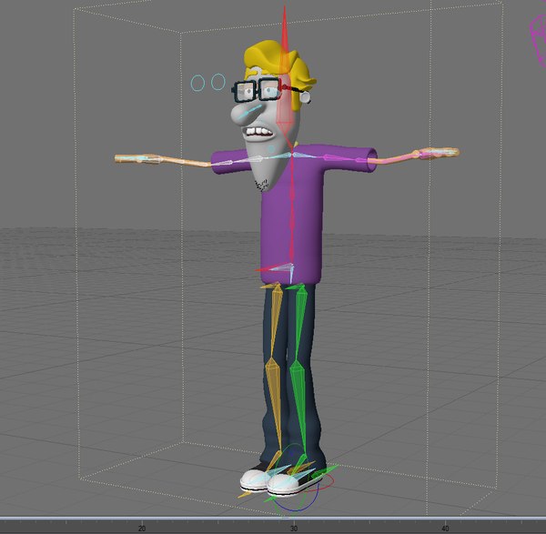 3d model rigged cartoon