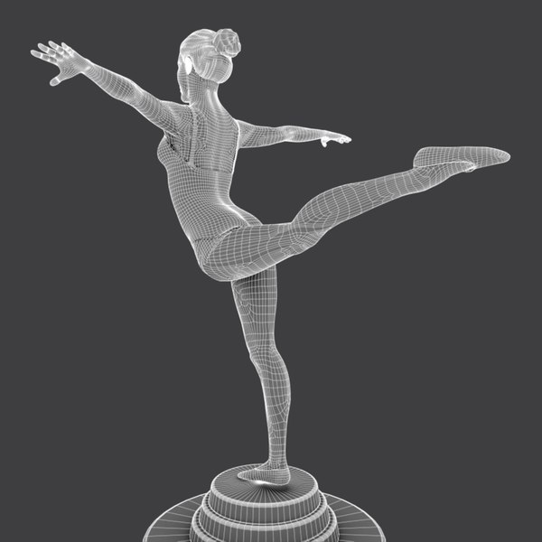 gymnastic trophy 3d model
