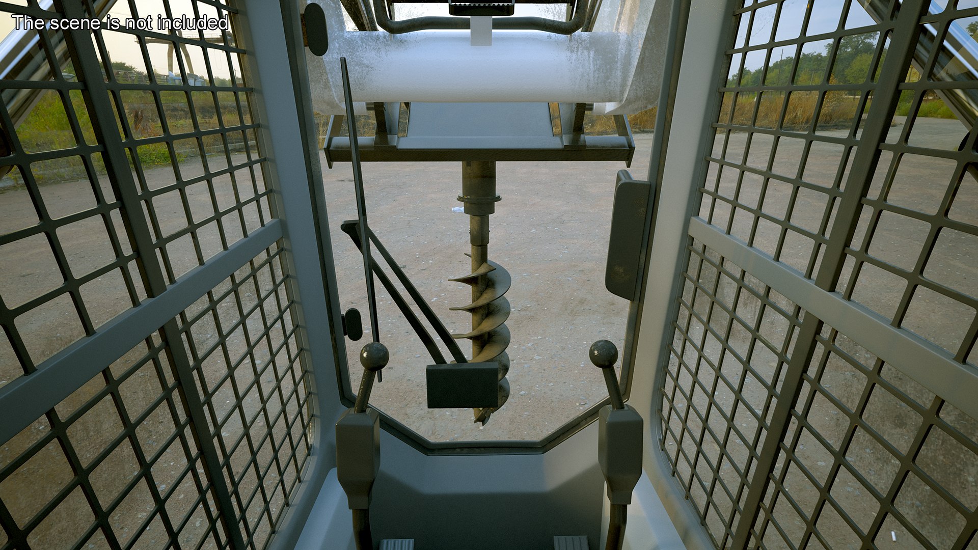 3D Compact Tracked Loader With Auger - TurboSquid 2197341