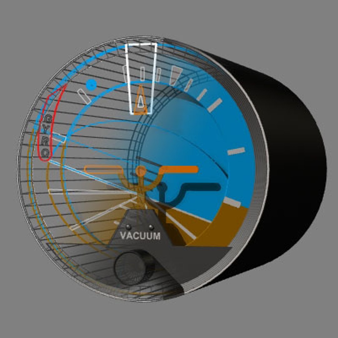 3d Ai Atitude Indicator Artificial Horizon