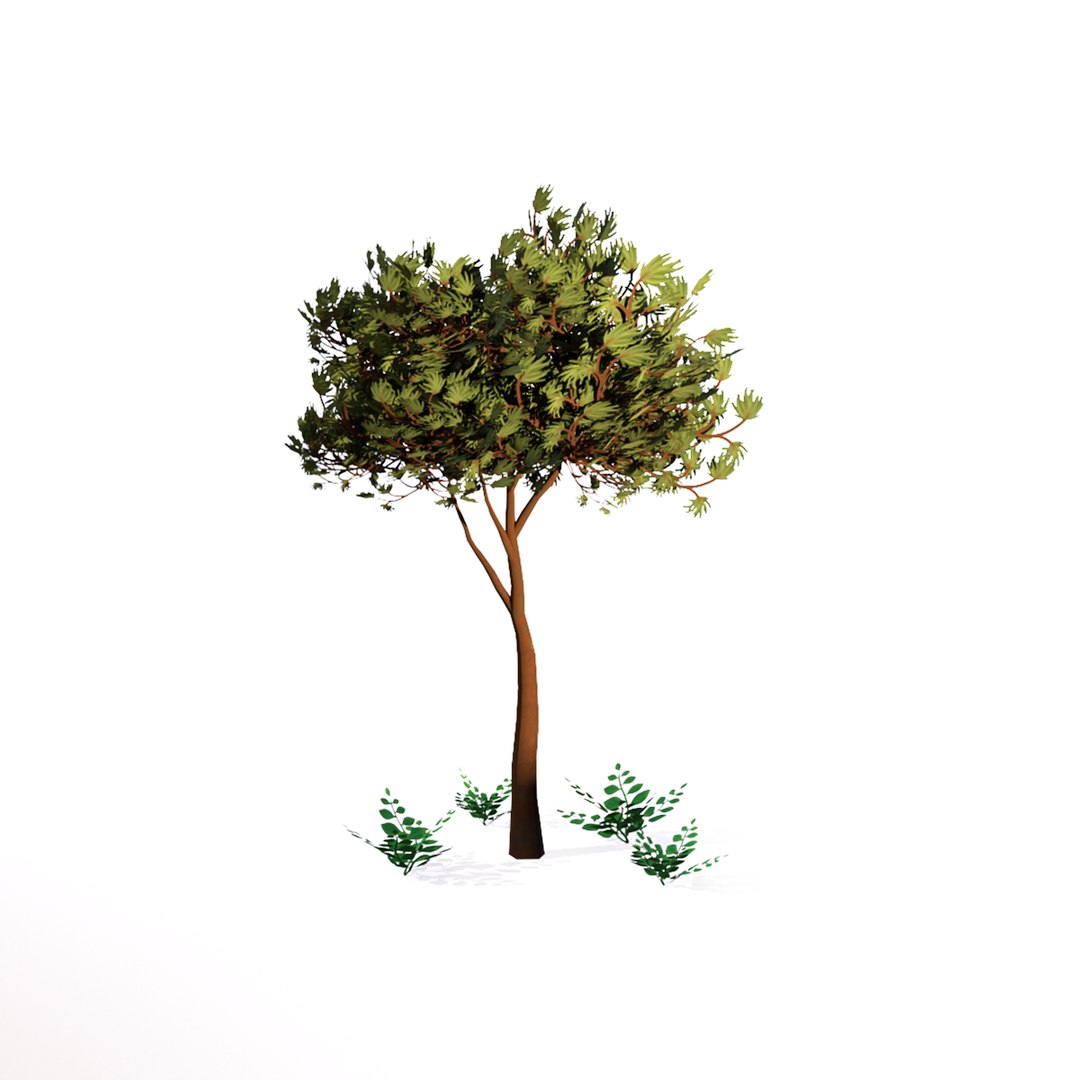 3D Stylized Pine Spruce Tree PBR Game Ready Asset Low-poly 3D Model ...