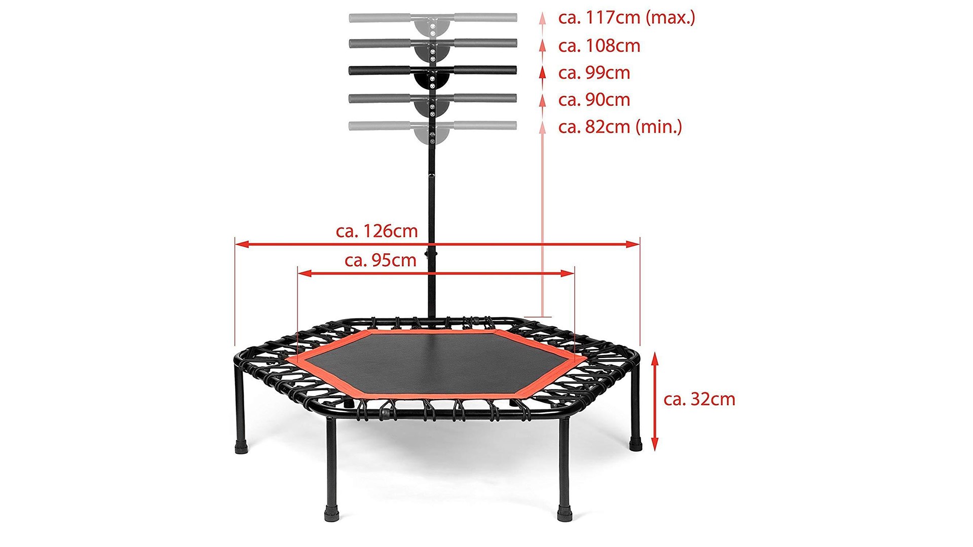 3D Sport Plus Fitness Trampoline With Optional Folding Function ...