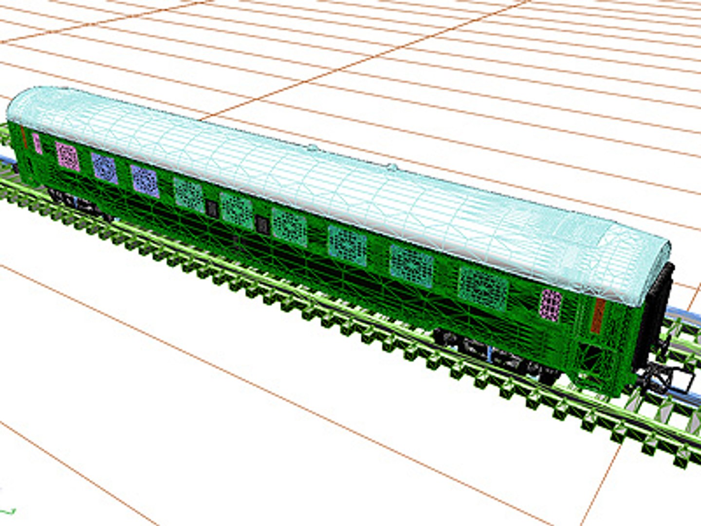 Deutch Bahn 2nd Class 3d Model
