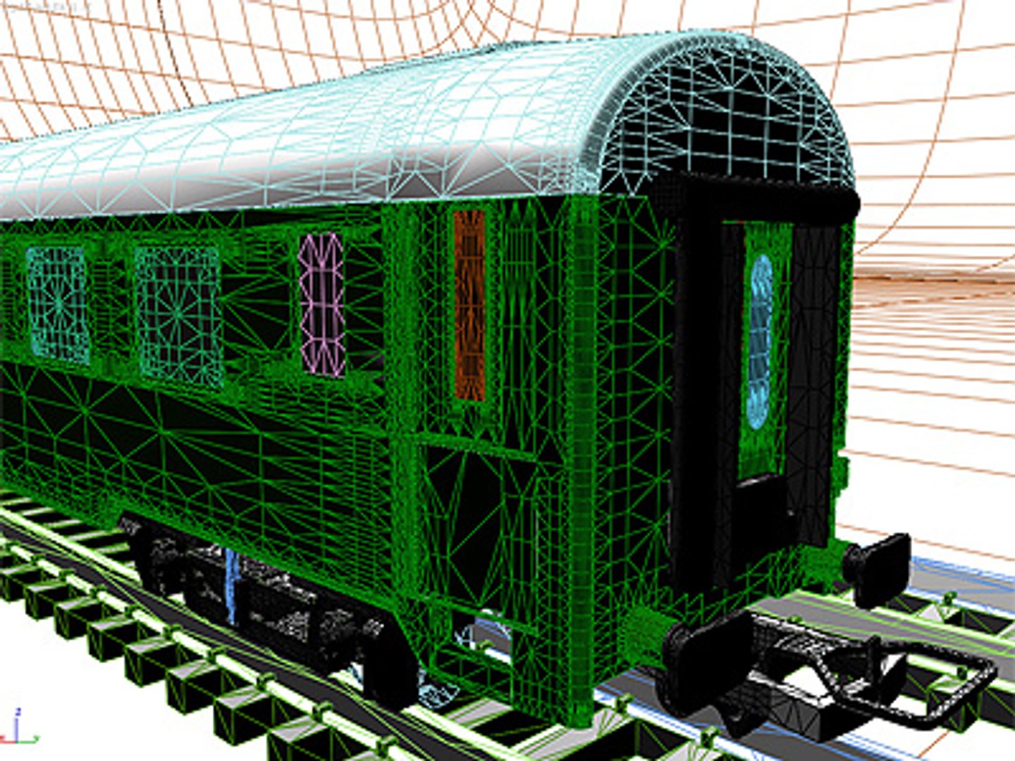 Deutch Bahn 2nd Class 3d Model