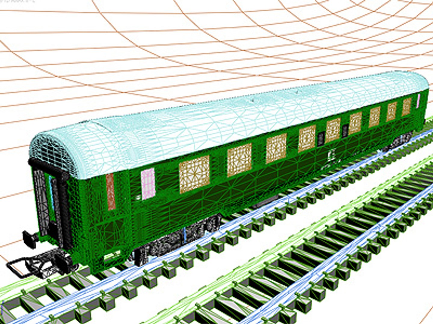 Deutch Bahn 2nd Class 3d Model