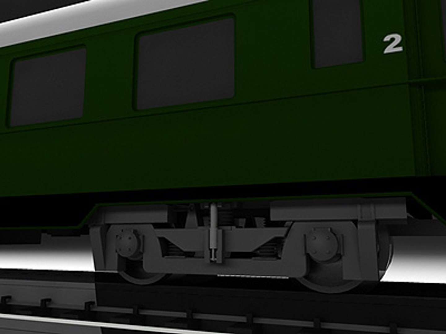 Deutch Bahn 2nd Class 3d Model