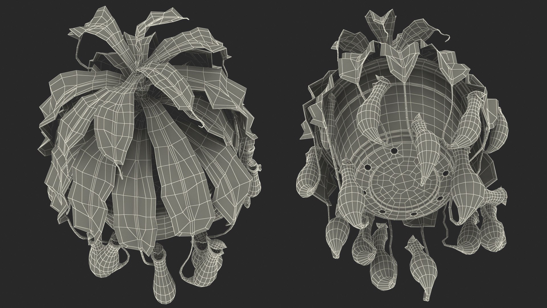 3D model tropical pitcher plant pot - TurboSquid 1625223