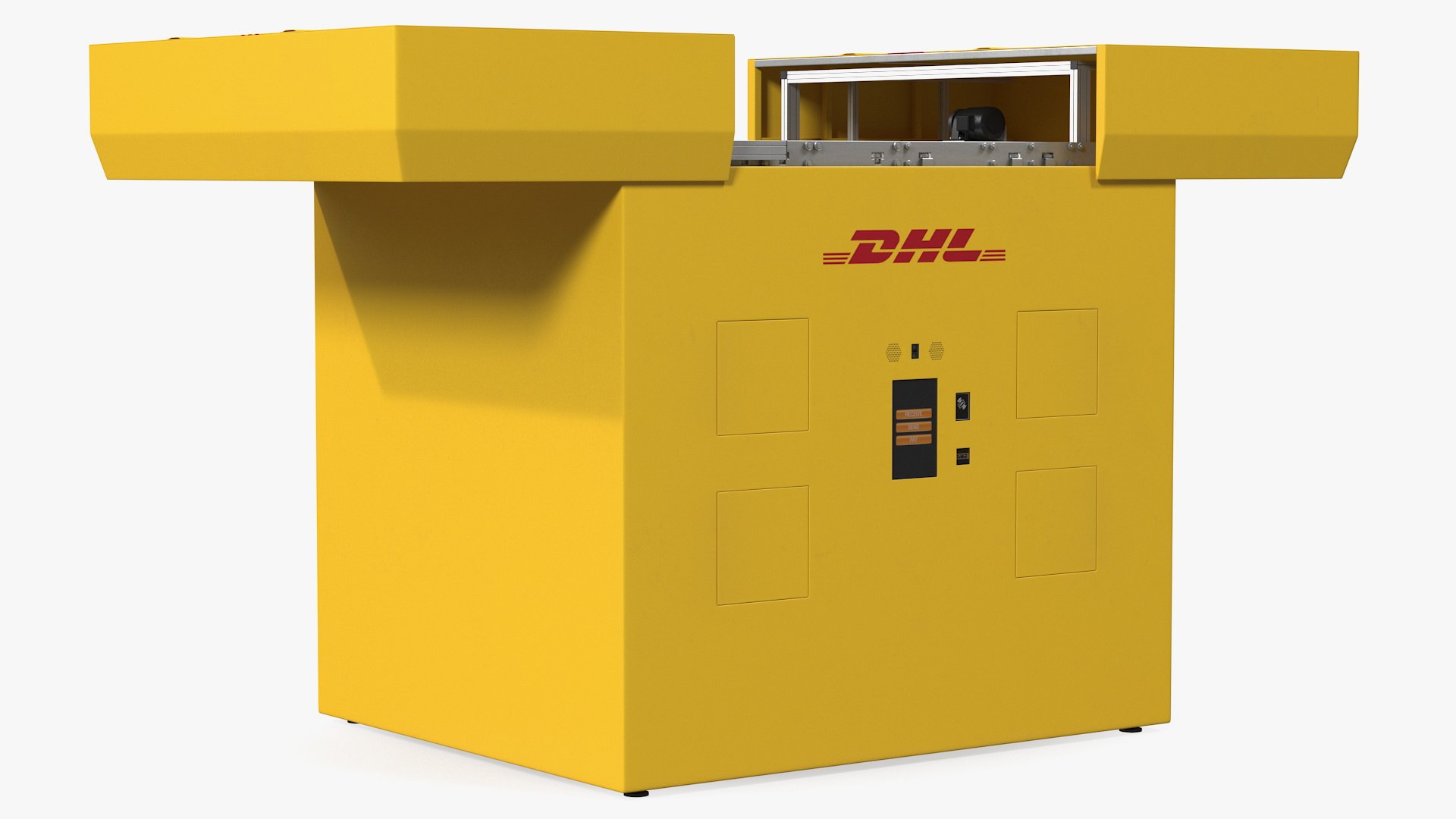DHL Express Delivery Collection 2 3D model - TurboSquid 2142733