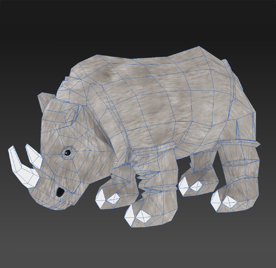 3D Model Rhino Soft Toy - TurboSquid 1553247
