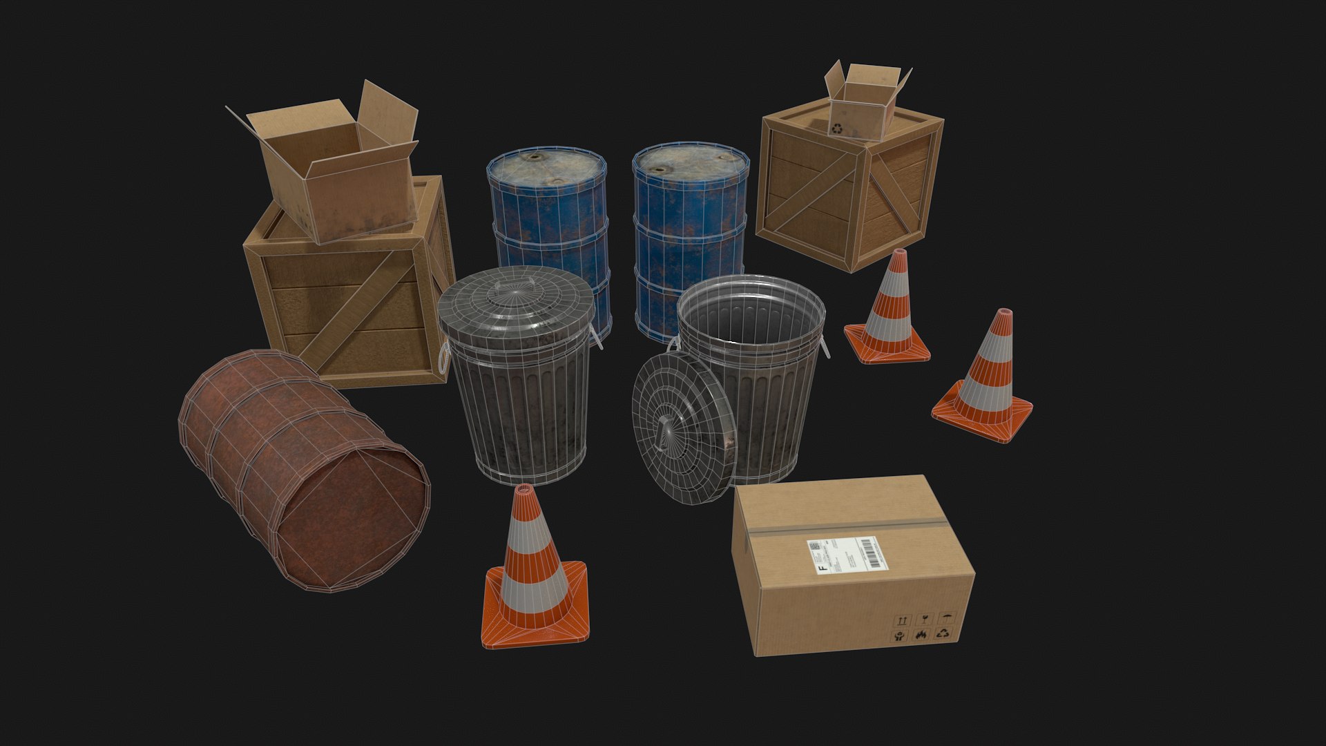 Urban City Props 3D Model - TurboSquid 1980397