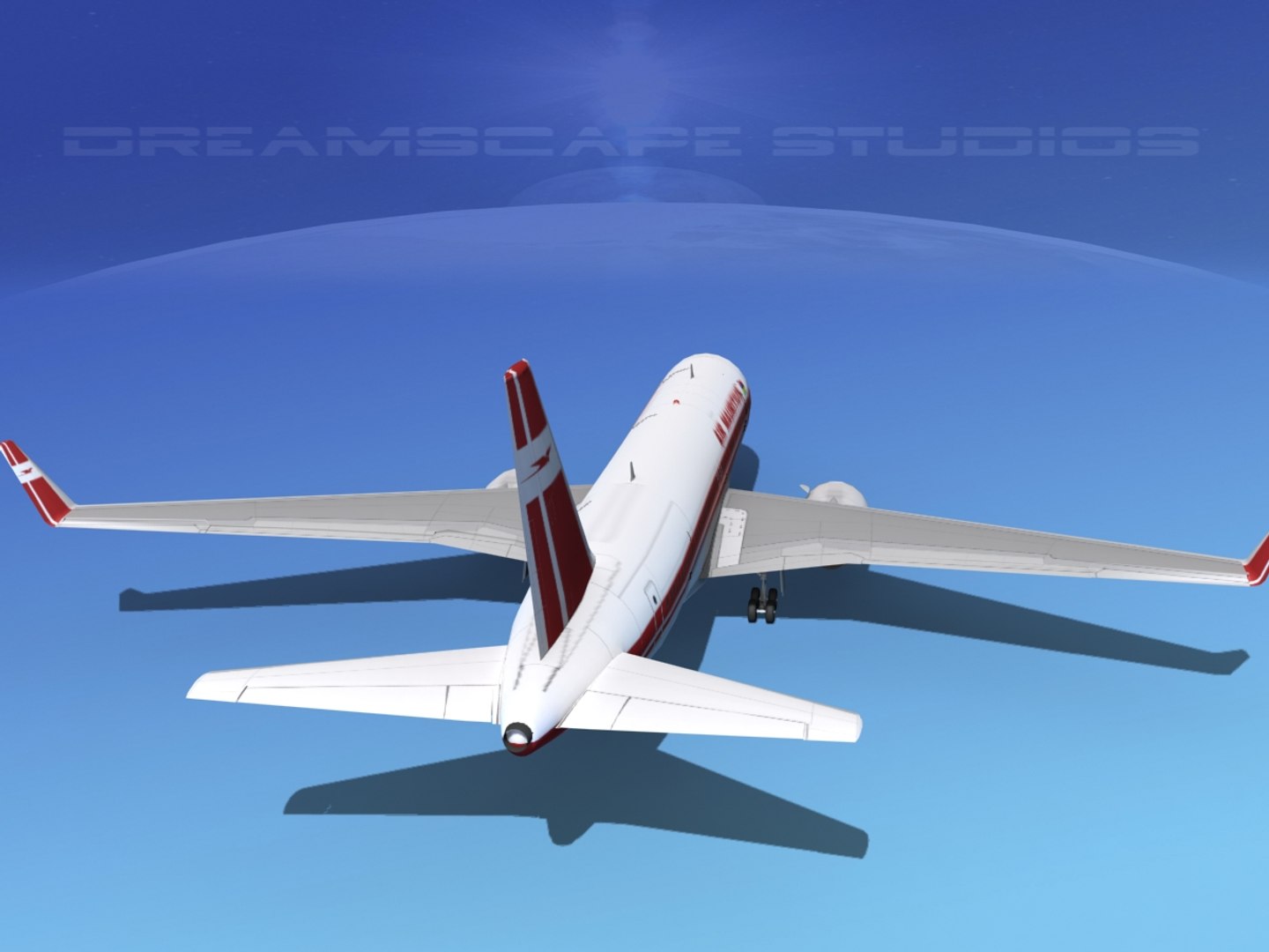 3d model of airlines boeing 767 767-300